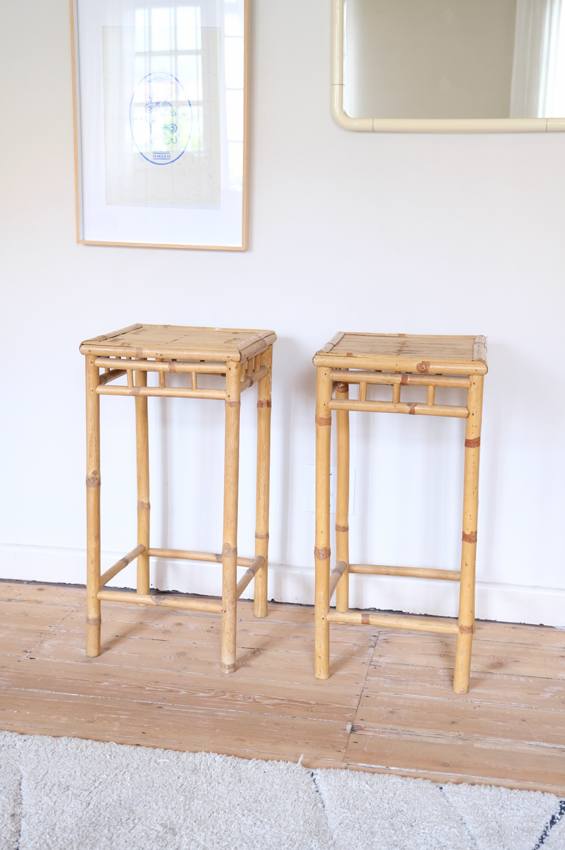 Pair of bamboo side tables – Maison Cape Town